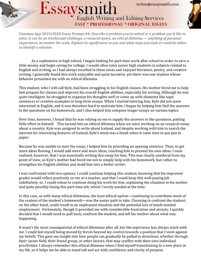 Pay Someone To Write Common App Essay Example College Essays Common App Pay Someone To Write Common App Essay Example College Essays Common App